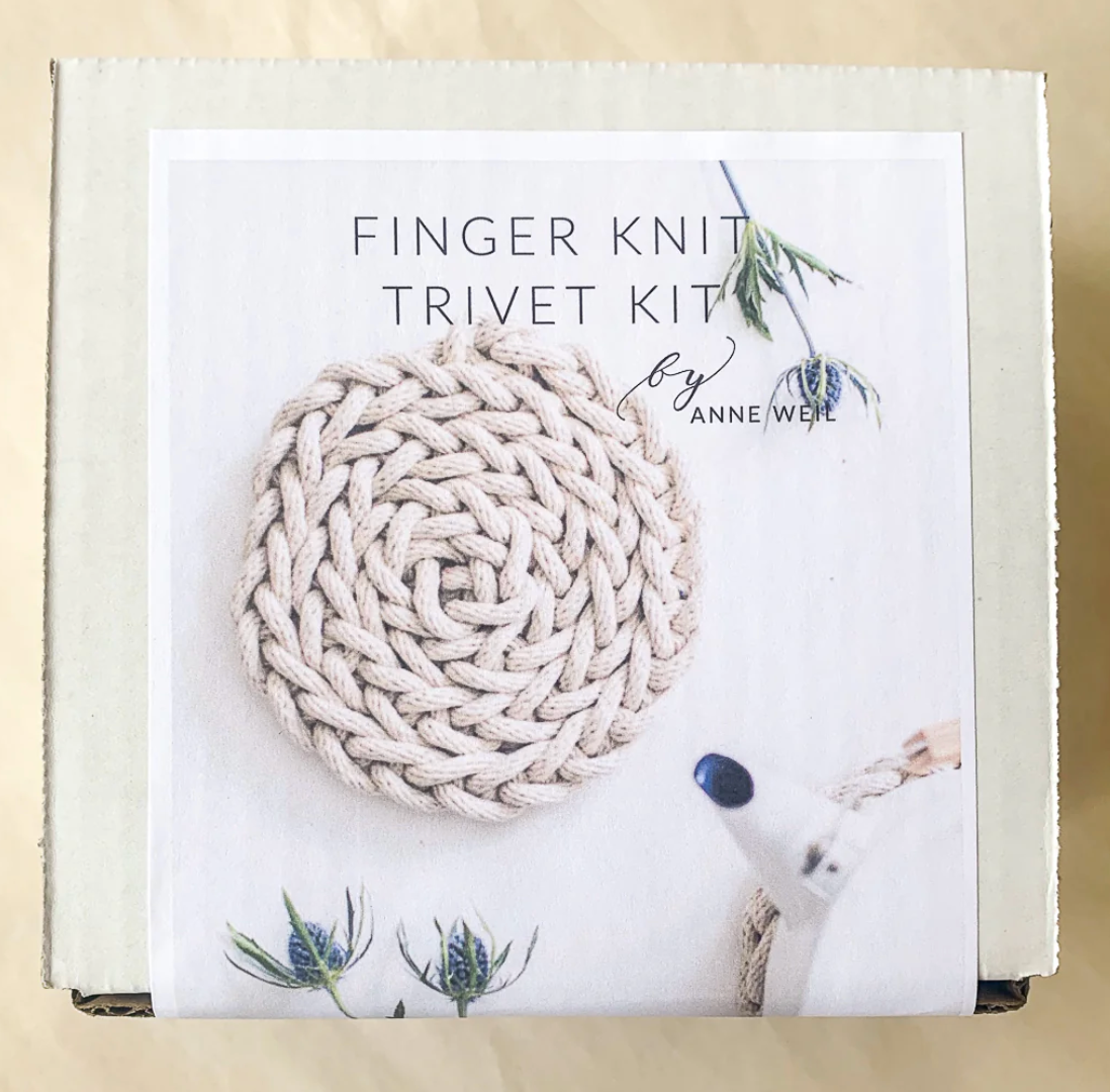 DIY - Knitting - Finger Knit Trivet Kit – Swoon City